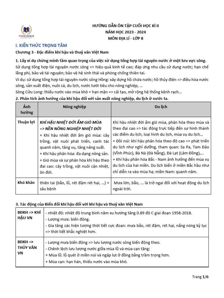 Dia 8 - HDOT - CK2 (1) Vinschool Ocp | PDF