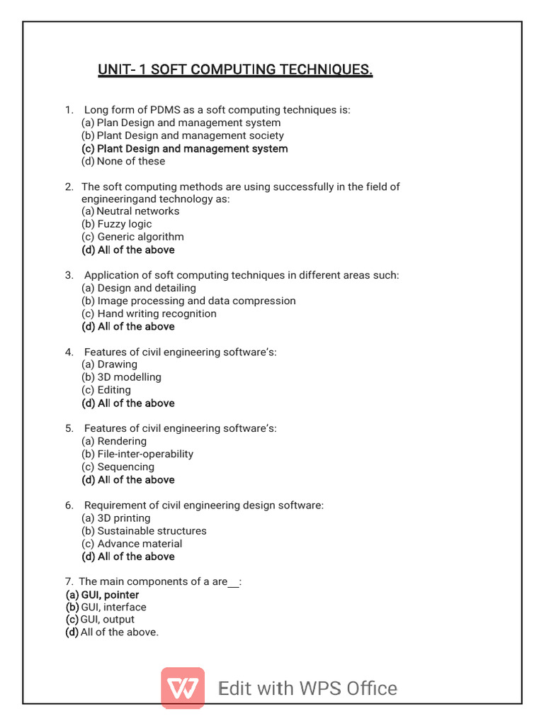ETC Mcqs | PDF | Concrete | Graphical User Interfaces