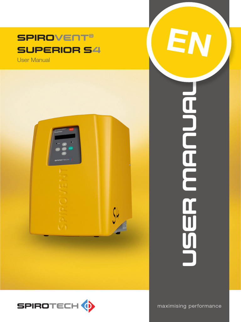 Vent 4: Spiro Superior S | PDF | Valve | Pump