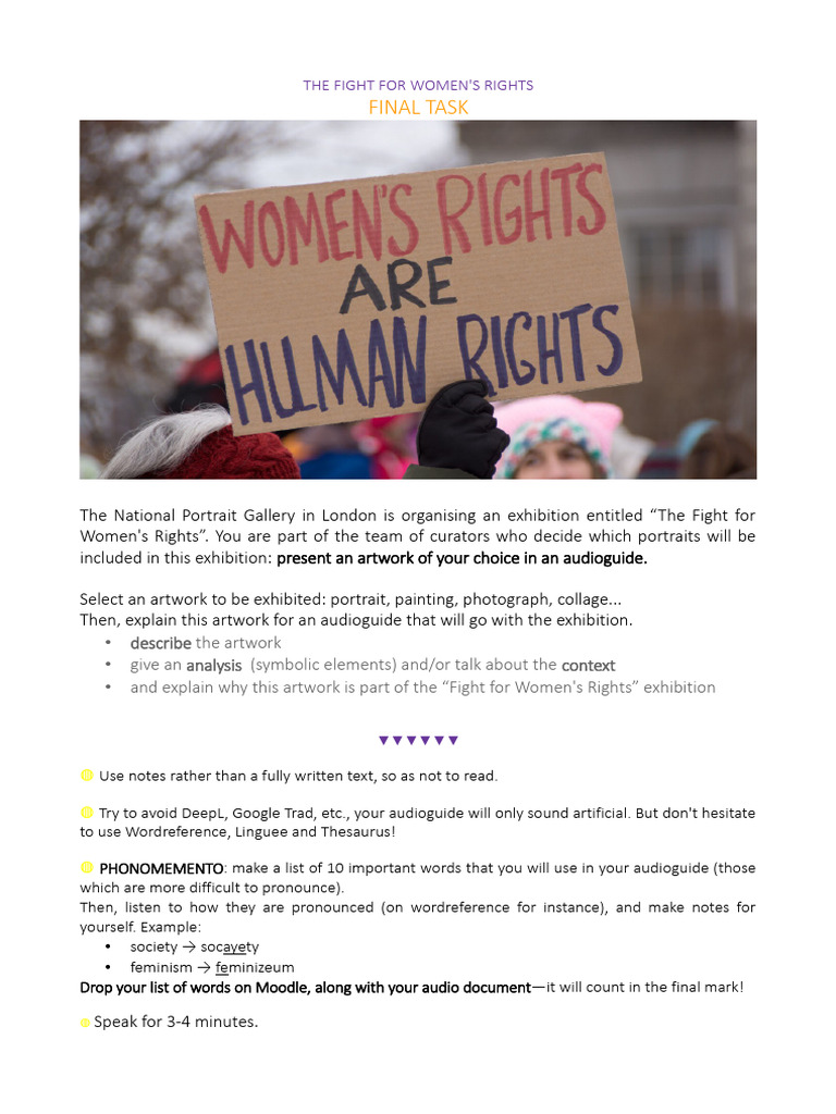 Final Task Womens Rights | PDF