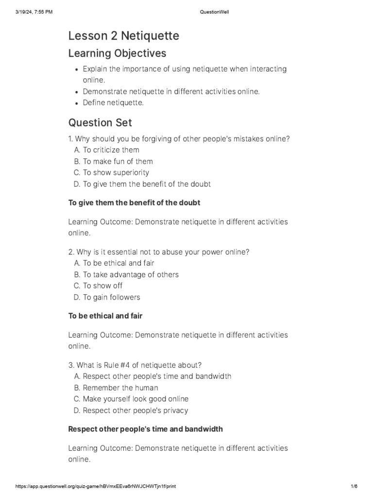 Exam Emtech Unit2l2 | PDF | Learning | Information