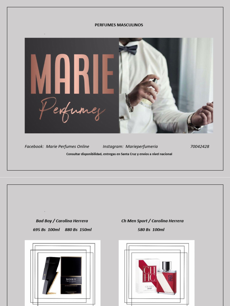 MARIE PERFUMES | PDF | Luxury Brands | Perfume