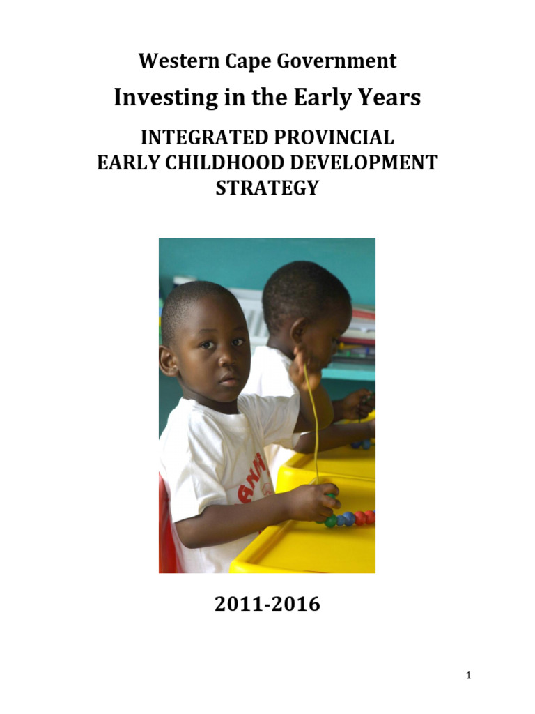 Integrated Provincial Ecd Strategy.2011-2016 | PDF | Child Development ...