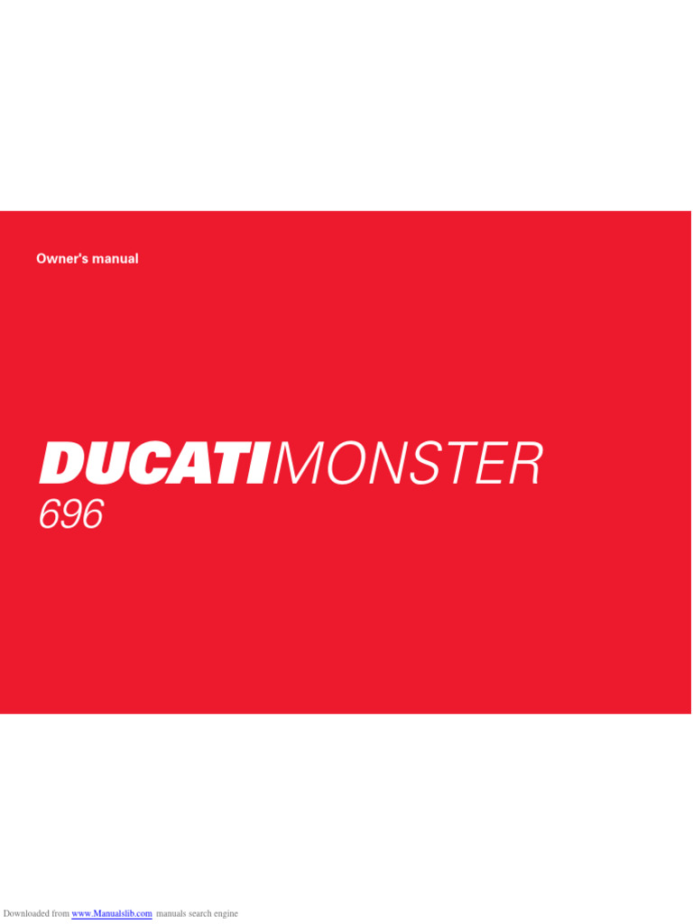 Monster 696 | PDF | Motorcycle | Manual Transmission