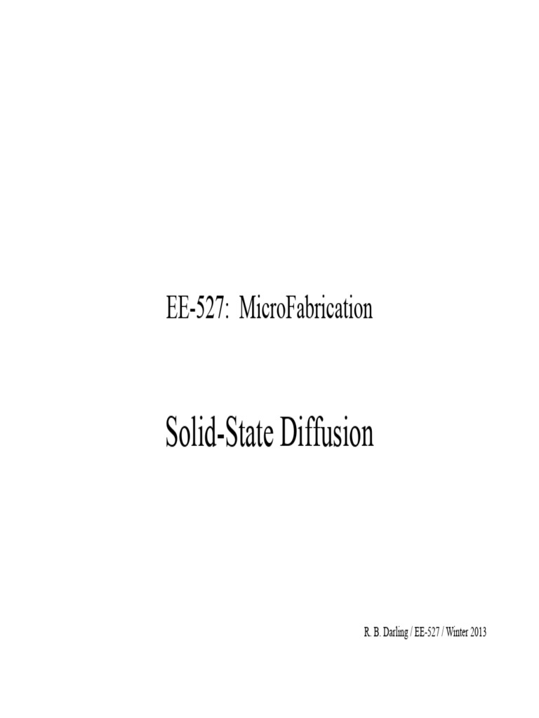 Diffusion | PDF | Doping (Semiconductor) | Diffusion