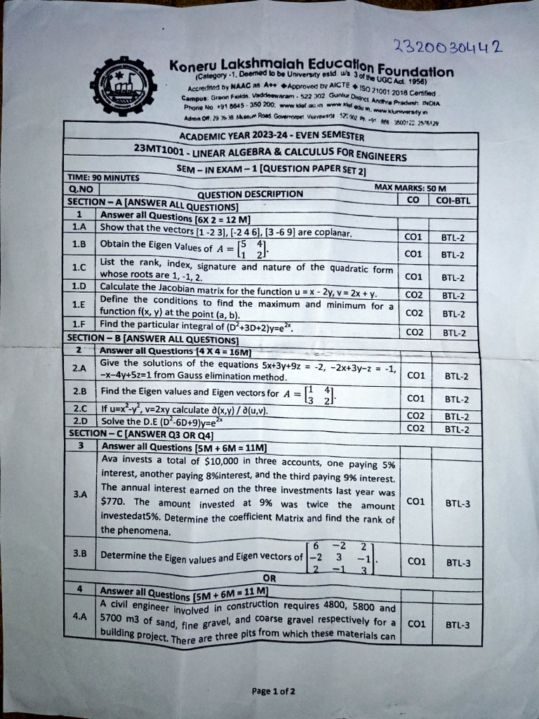 Insem-1 All Subjects QXN Papers | PDF | Electronics | Electronic ...