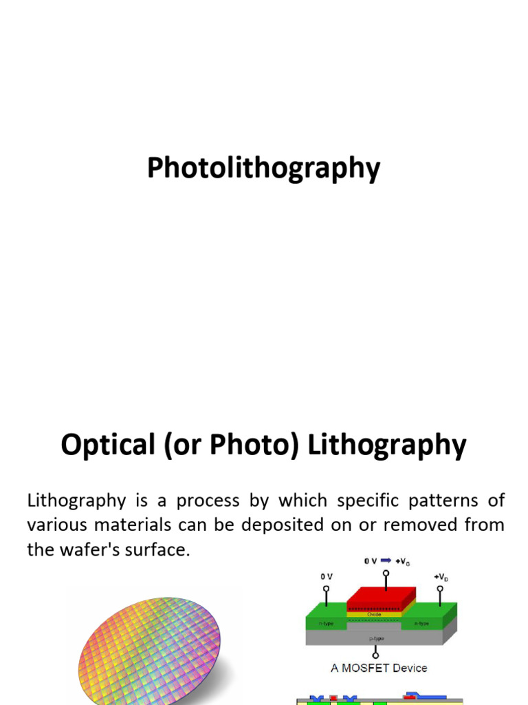 photolithography | PDF | Photolithography | Microtechnology