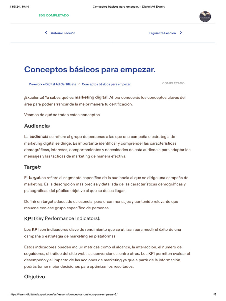 Conceptos básicos para empezar. – Digital Expert | PDF | Publicidad ...
