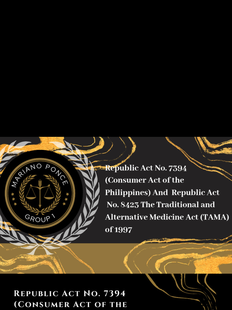 Group 1 (Ra 7394) and (Ra 8423) | PDF | Alternative Medicine | Health Care