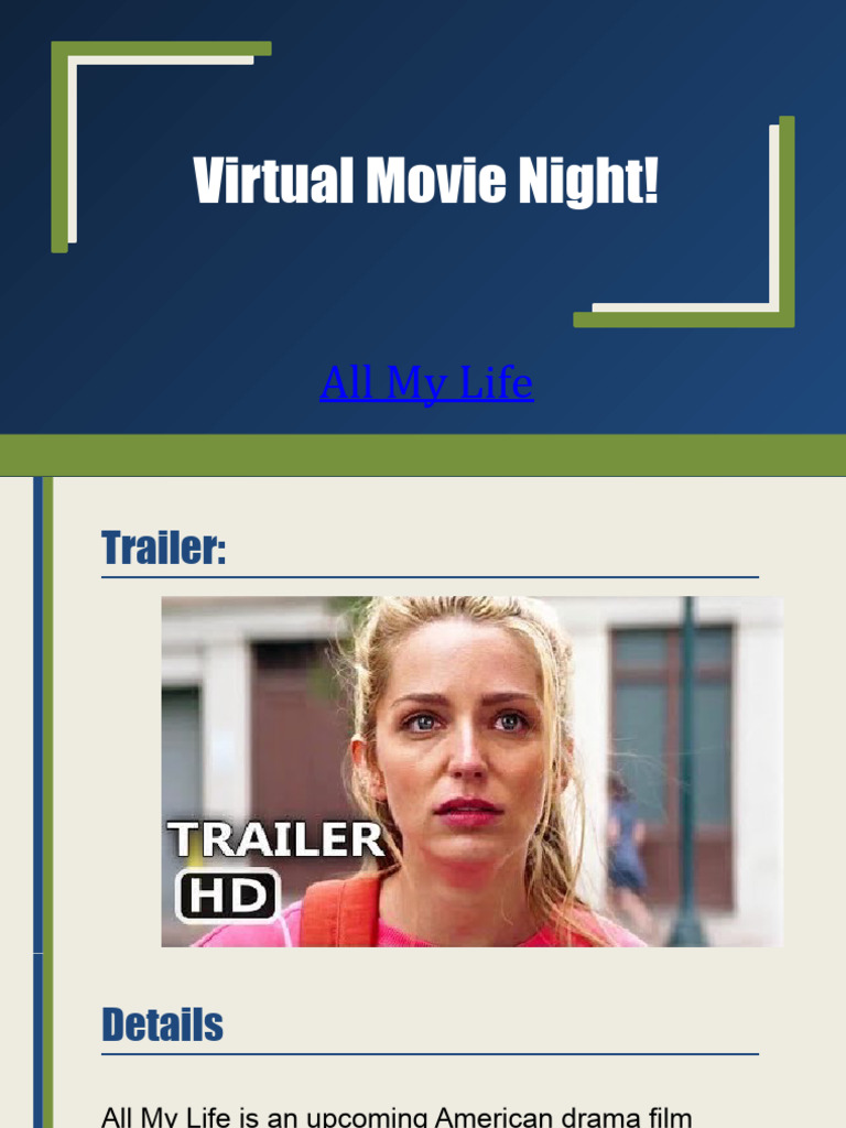 All My Life: Drama Film Release Info | PDF | Games & Activities