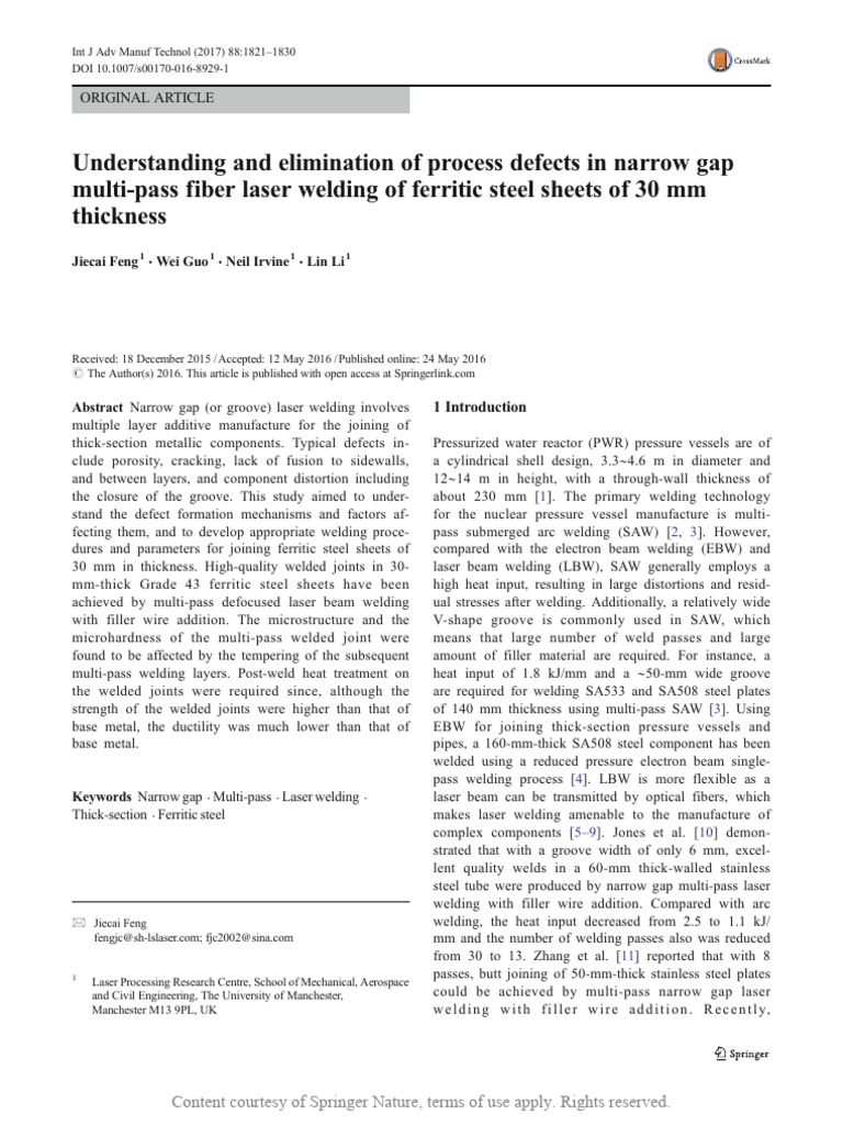 Understanding and Elimination of Process Defects I | PDF | Welding ...