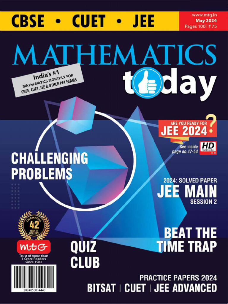 Mathematics Today May 2024 | PDF