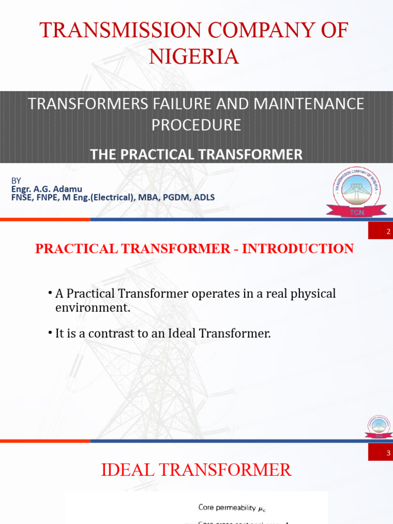 Transformer Failure and Maintenance Procedure (The Practical Procedure ...