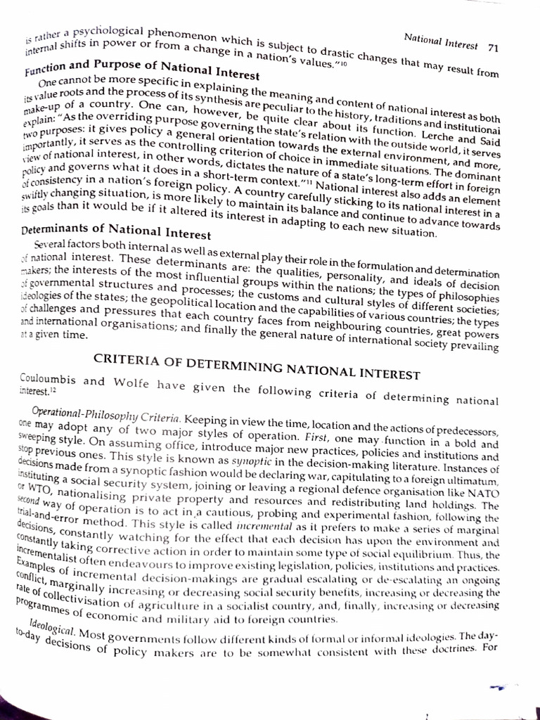 national interest | PDF | Diplomacy | Propaganda