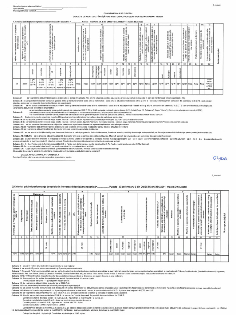 G1 - Invatator Institutor Profesor Pentru Invatamant Primar | PDF