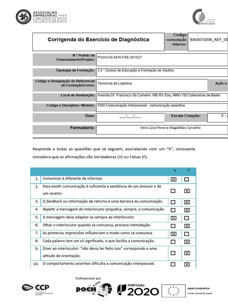 Corrigenda de Comunicação Interpessoal | PDF | Comunicação | Linguística