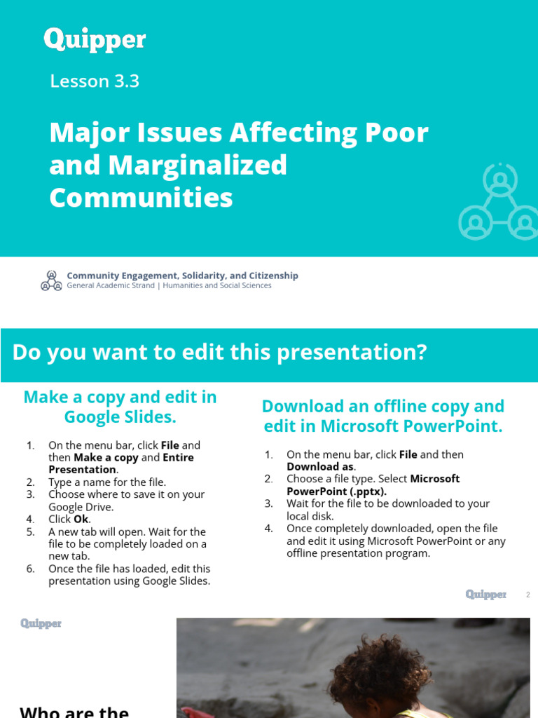 CSC 12 Q3 0303 PS Major Issues Affecting Poor and Marginalized ...