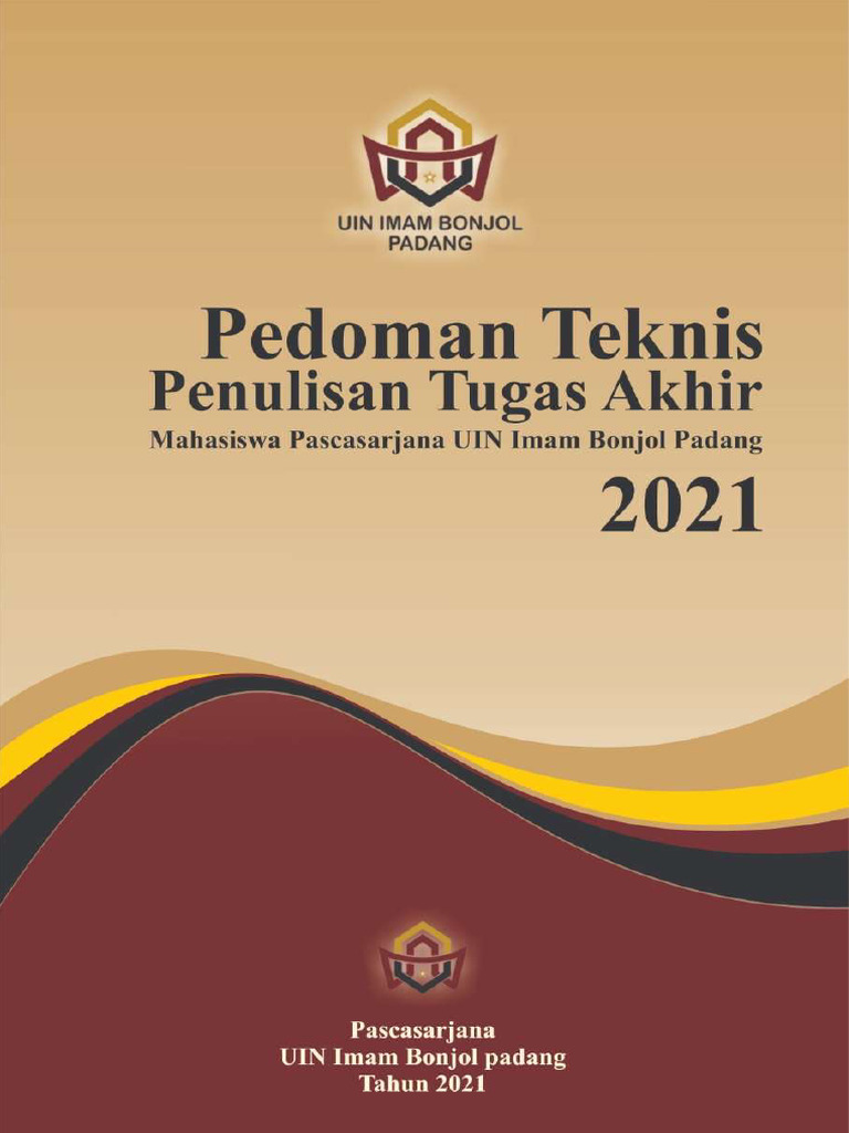Pedoman Penulisan Tugas Akhir S2/S3 | PDF