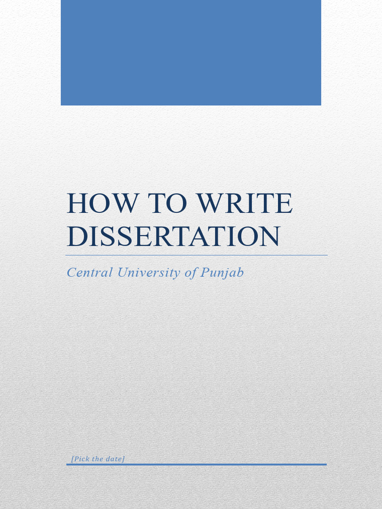 How To Write Dissertation | PDF | Validity (Statistics) | Thesis How To Write Dissertation | PDF | Validity (Statistics) | Thesis