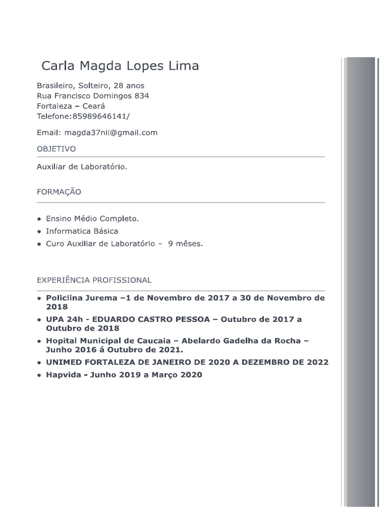 Curriculo Magda | PDF