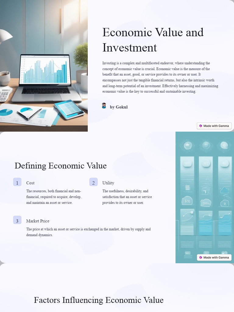 Economic Value and Investment | PDF | Investing | Valuation (Finance)