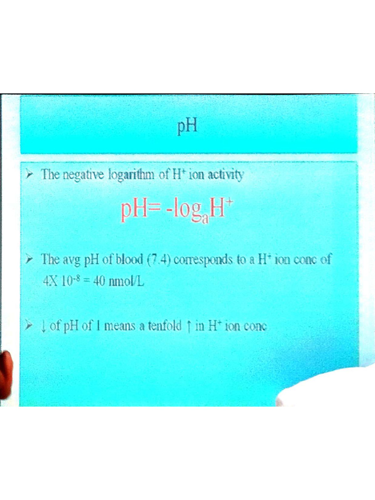 Acid Base Balance Lect - 1 | PDF