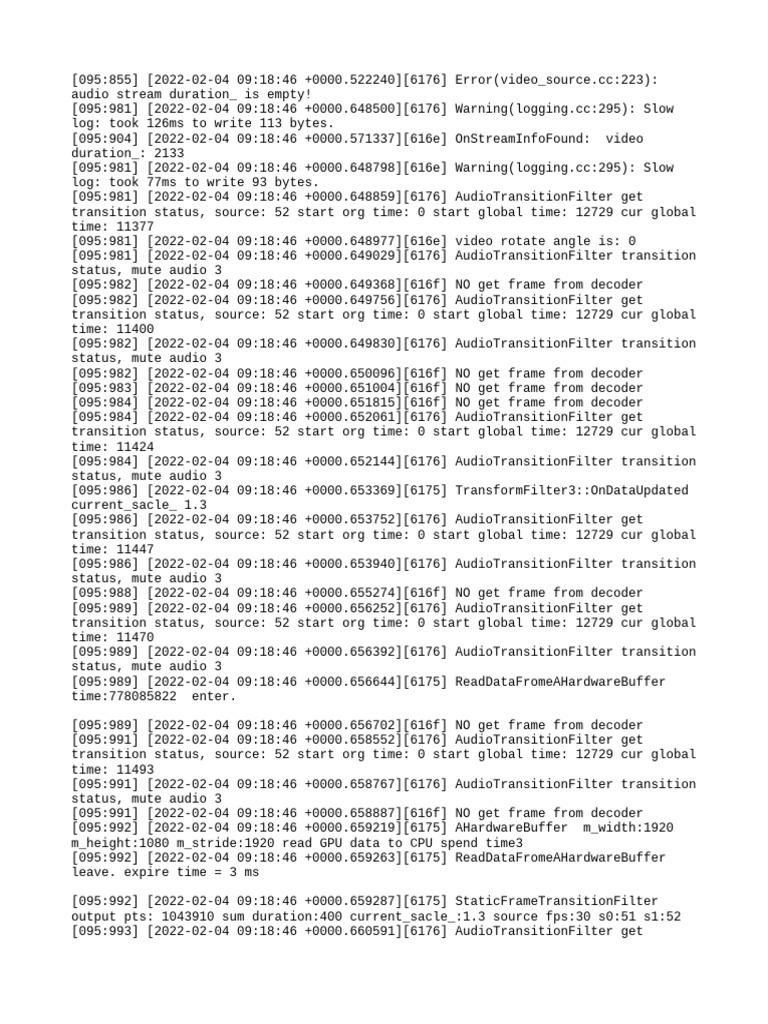 Trace | PDF | Codec | Computing