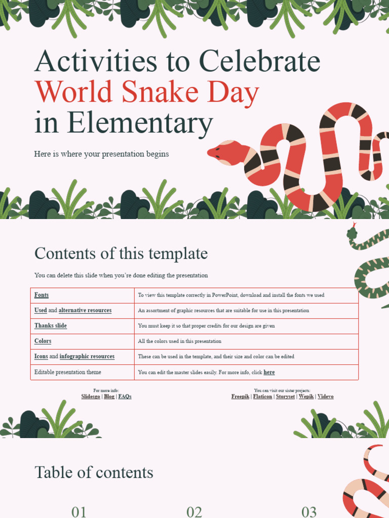 World Snake Day Activities for Kids | PDF | Planets | Snake