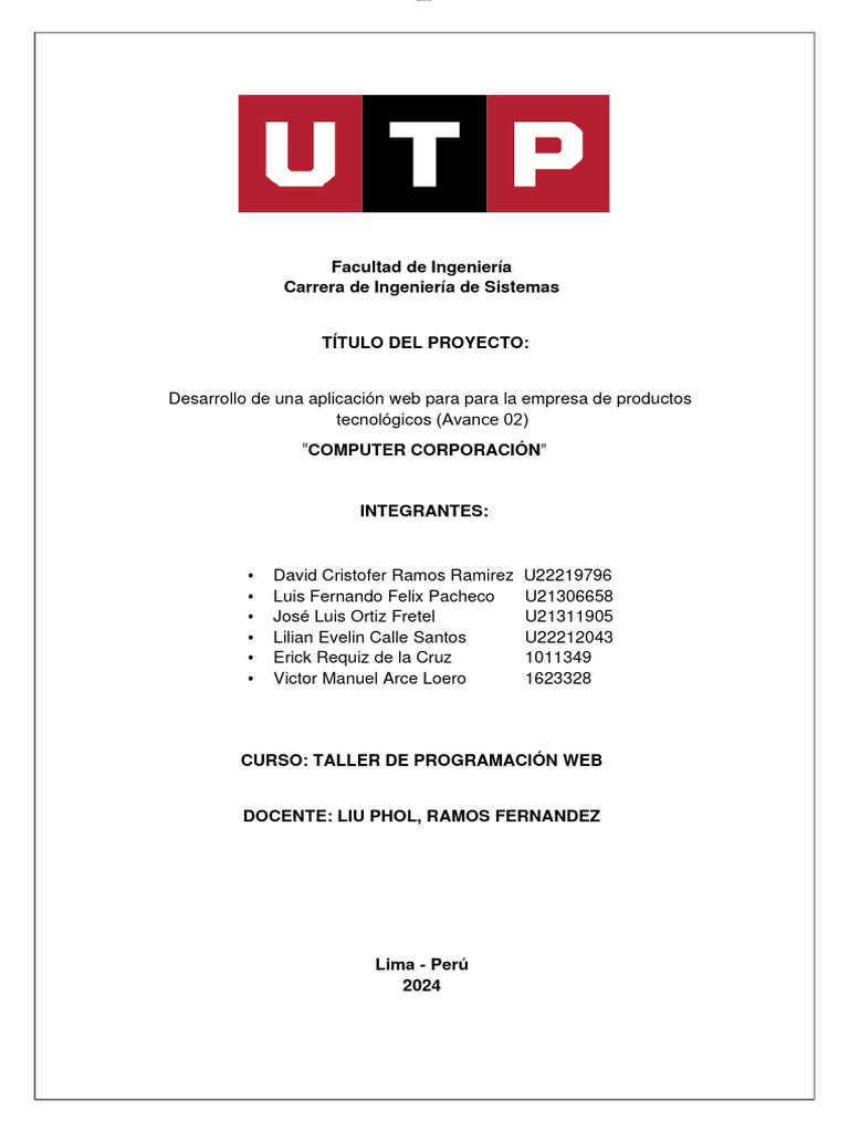 G5-Erick Requiz Taller de Programacion Web - Avance 2 | PDF | HTML | Red mundial