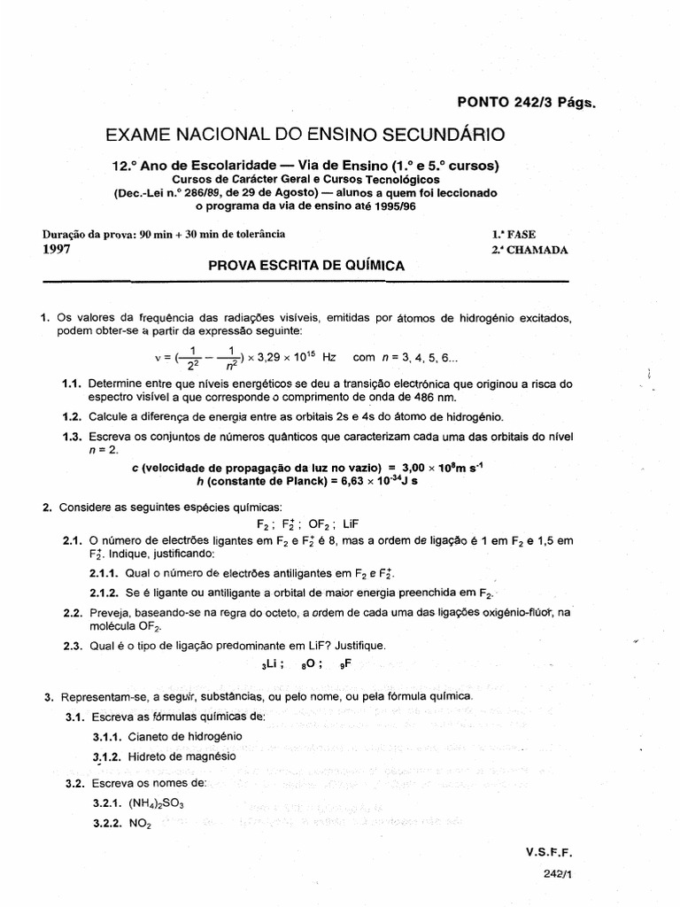 Quimica242 Pef1c2 97 | PDF