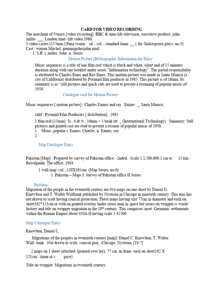 Card For Video Recording | PDF | Microform