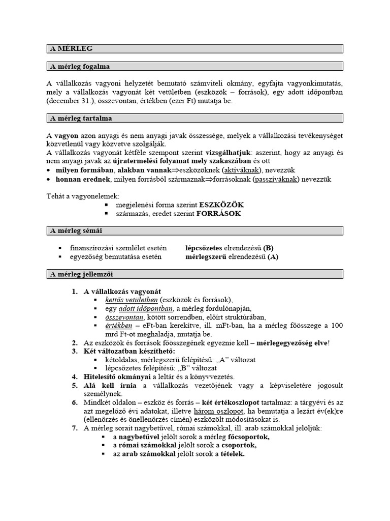 A Mérleg | PDF