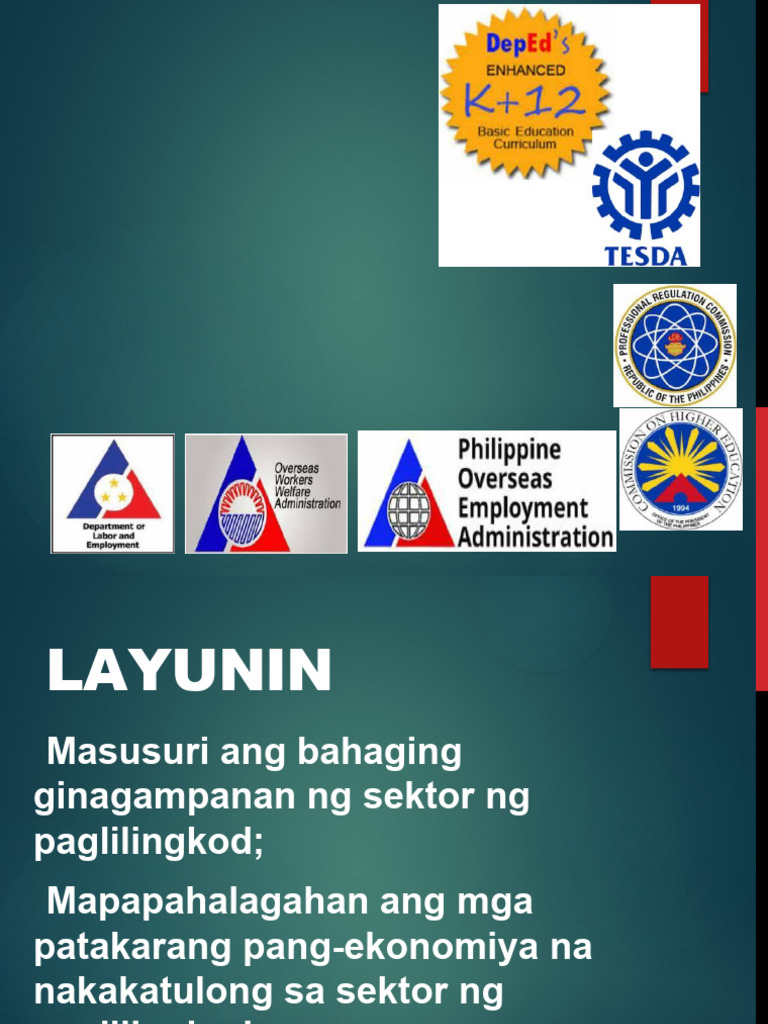 G9 AP Q4 Week 6 Sektor NG Paglilingkod | PDF