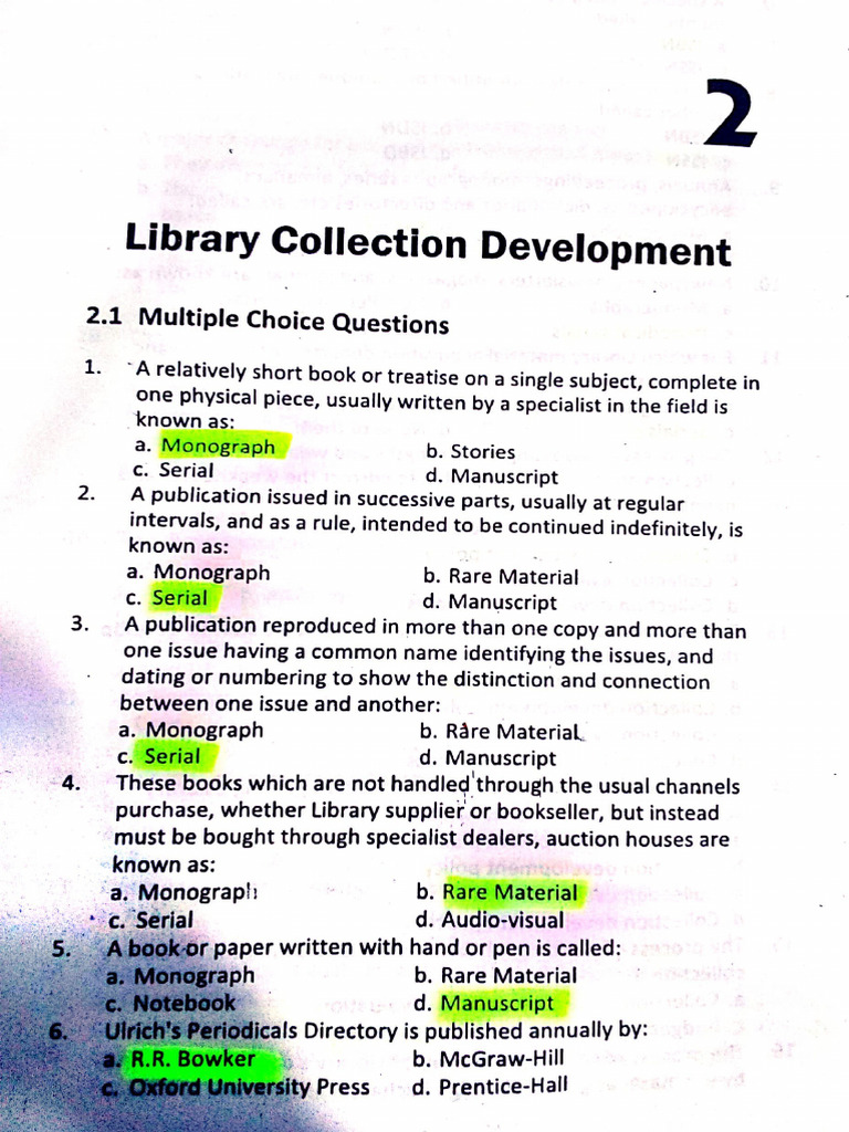 Library Collection Development | PDF
