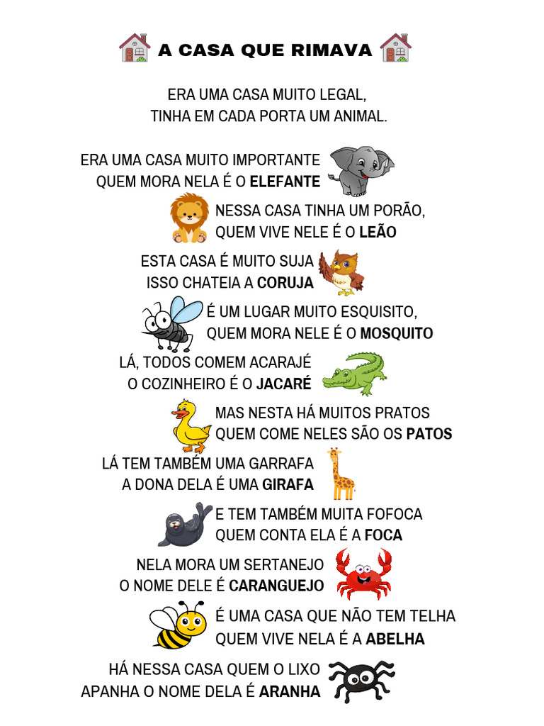 Poema Letra Bastão | PDF