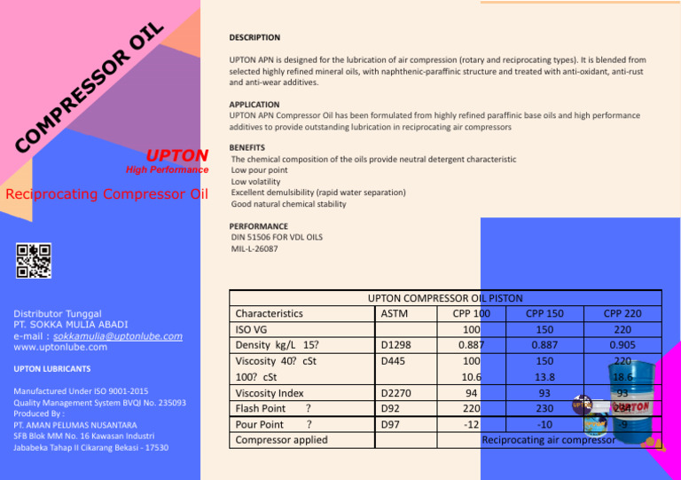 Compressor Oil For Reciprocating | PDF | Hydrocarbons | Chemical Substances
