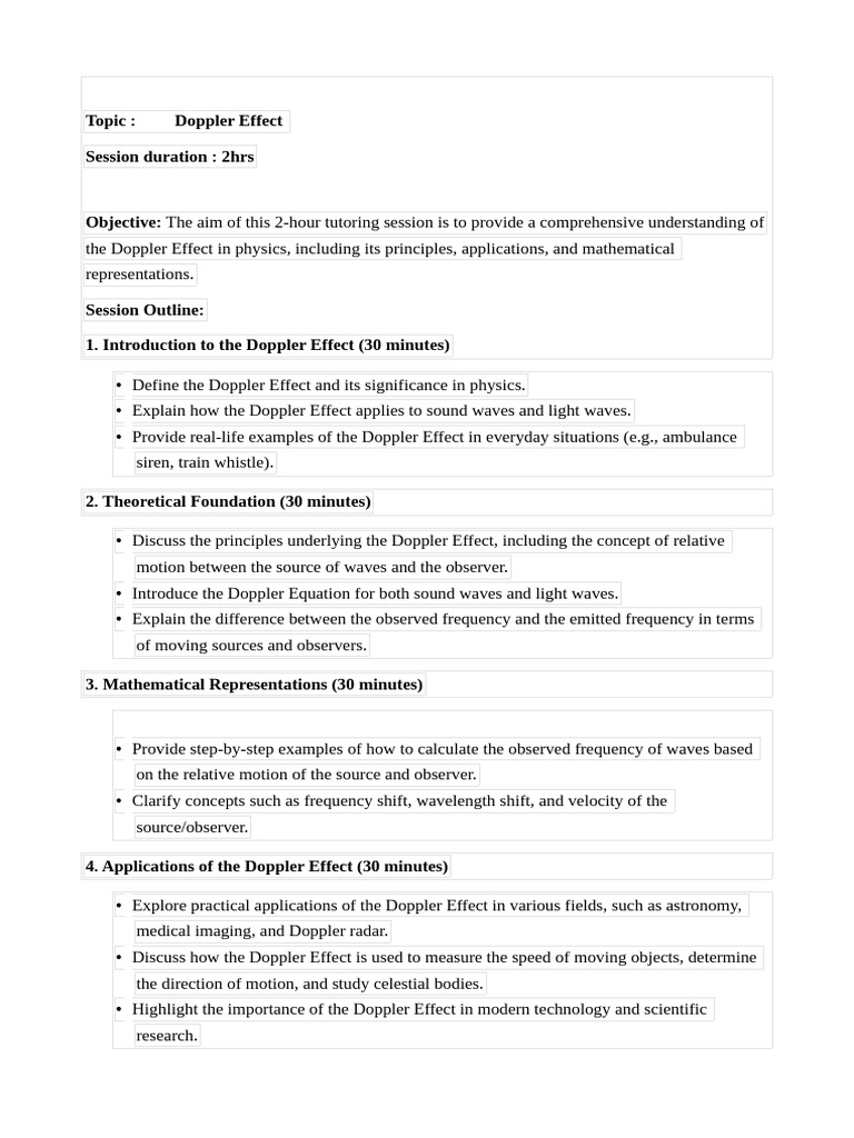 doppler effect tutorial 102 | PDF | Doppler Effect | Waves