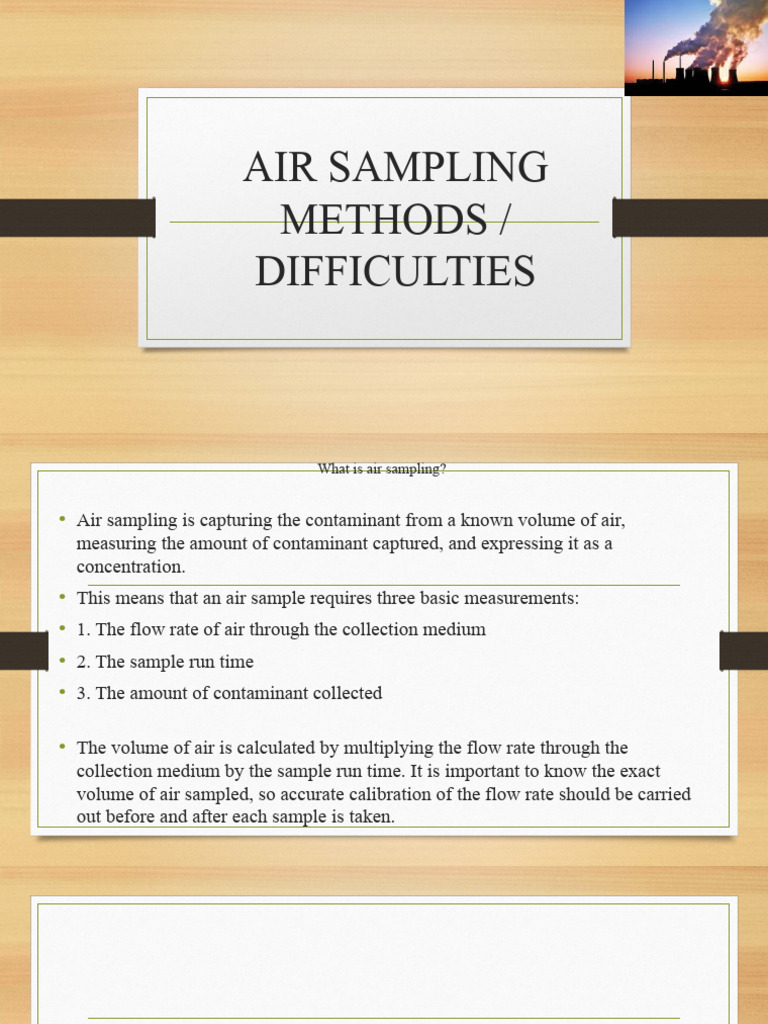 Air Sampling 3c | PDF | Particulates | Respiratory Diseases