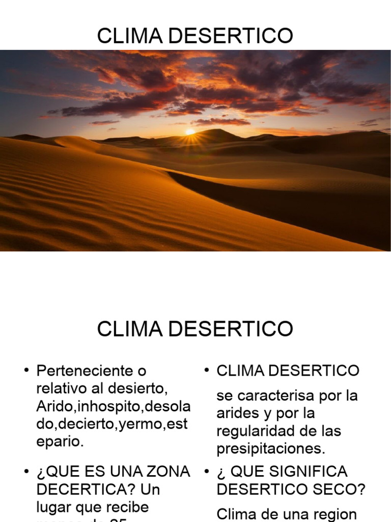 Clima Desertico Jade y Edgar | PDF