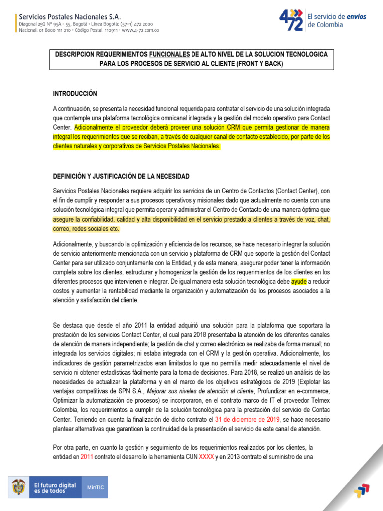 Requerimiento Funcional VSAC - REV 3 - LF | PDF | Respuesta de Voz Interactiva | Centro de llamadas