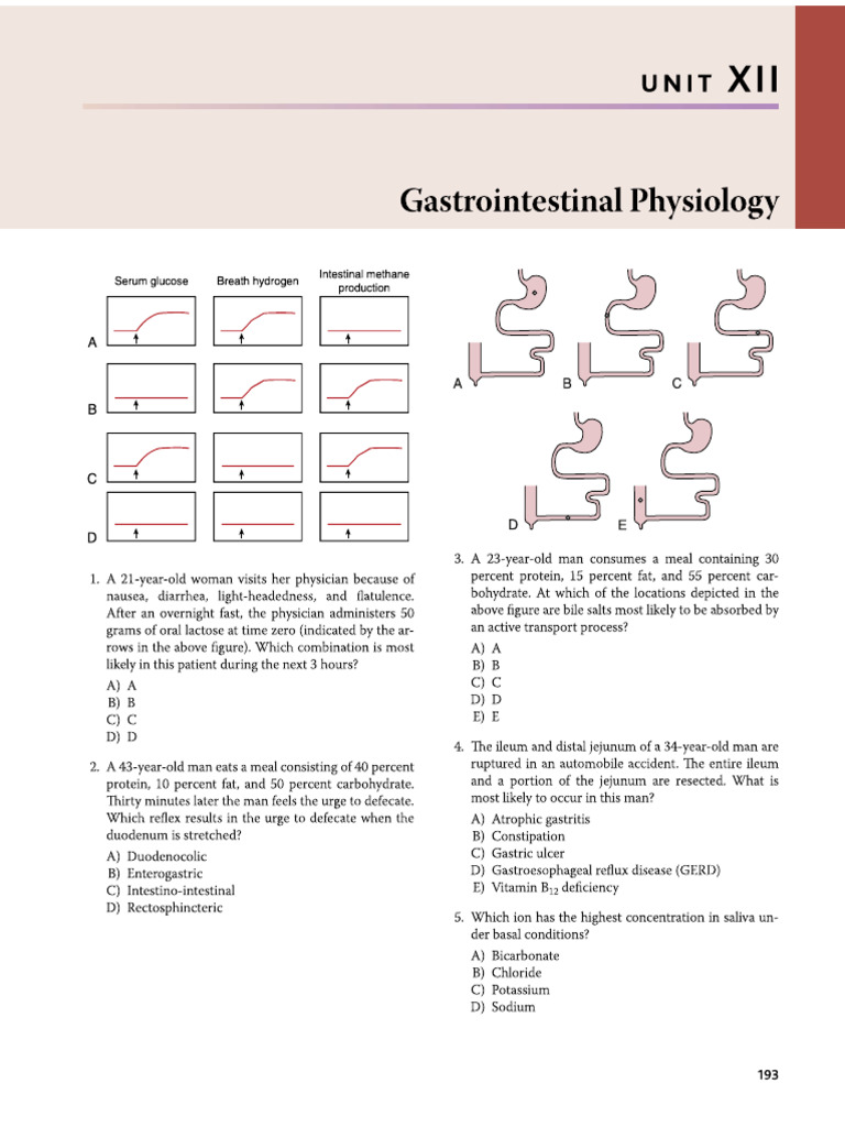 GIT Physiology | PDF