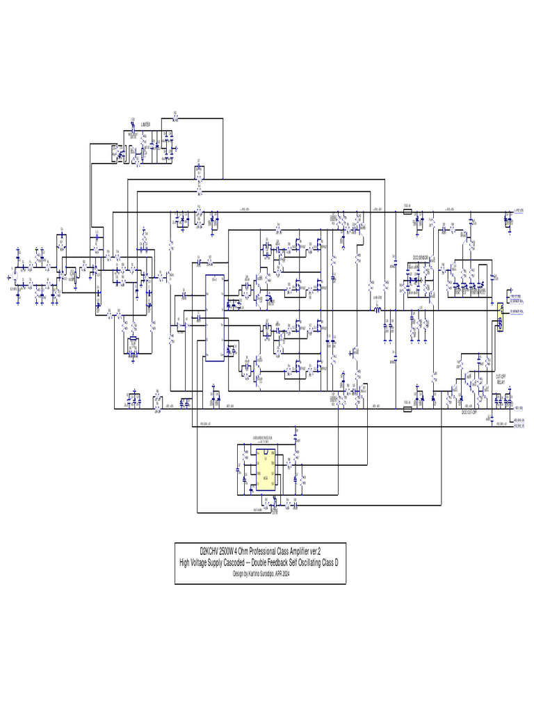 High Voltage Class D Amplifier Schematic | PDF