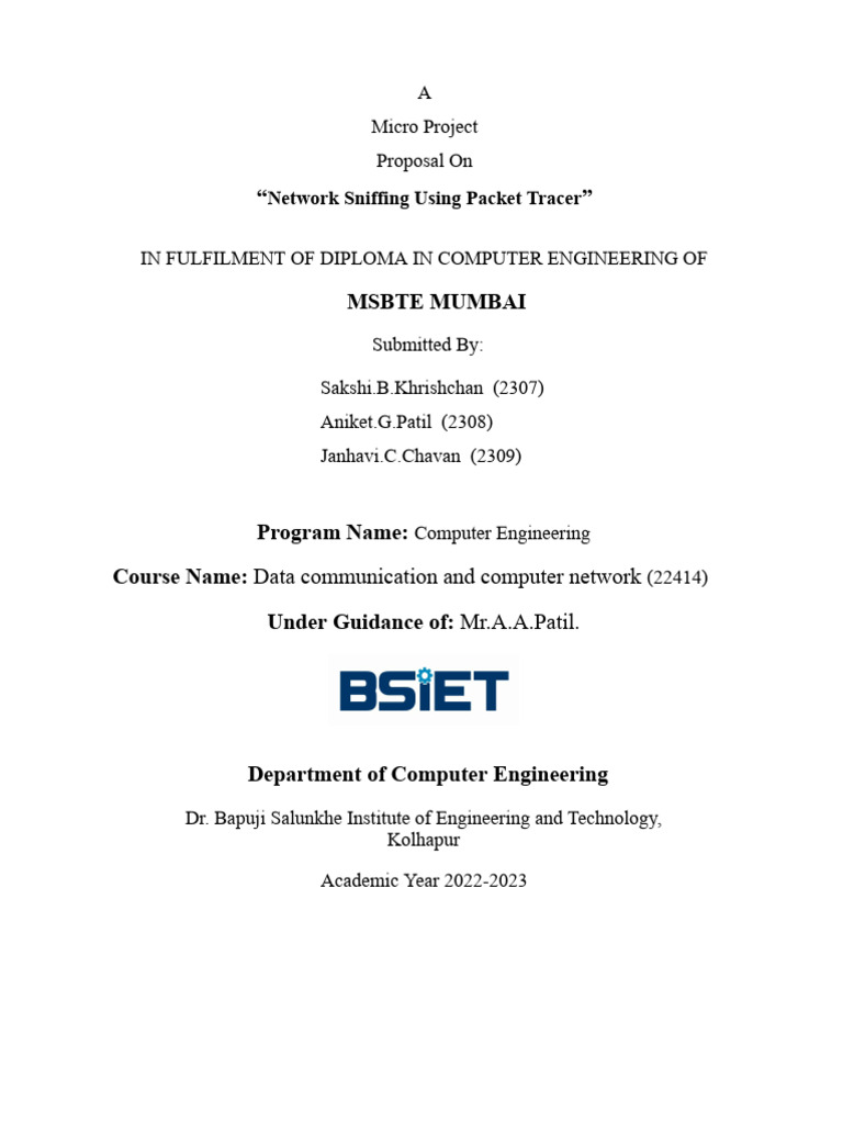 DCC Proposal | PDF | Computer Network | Telecommunications