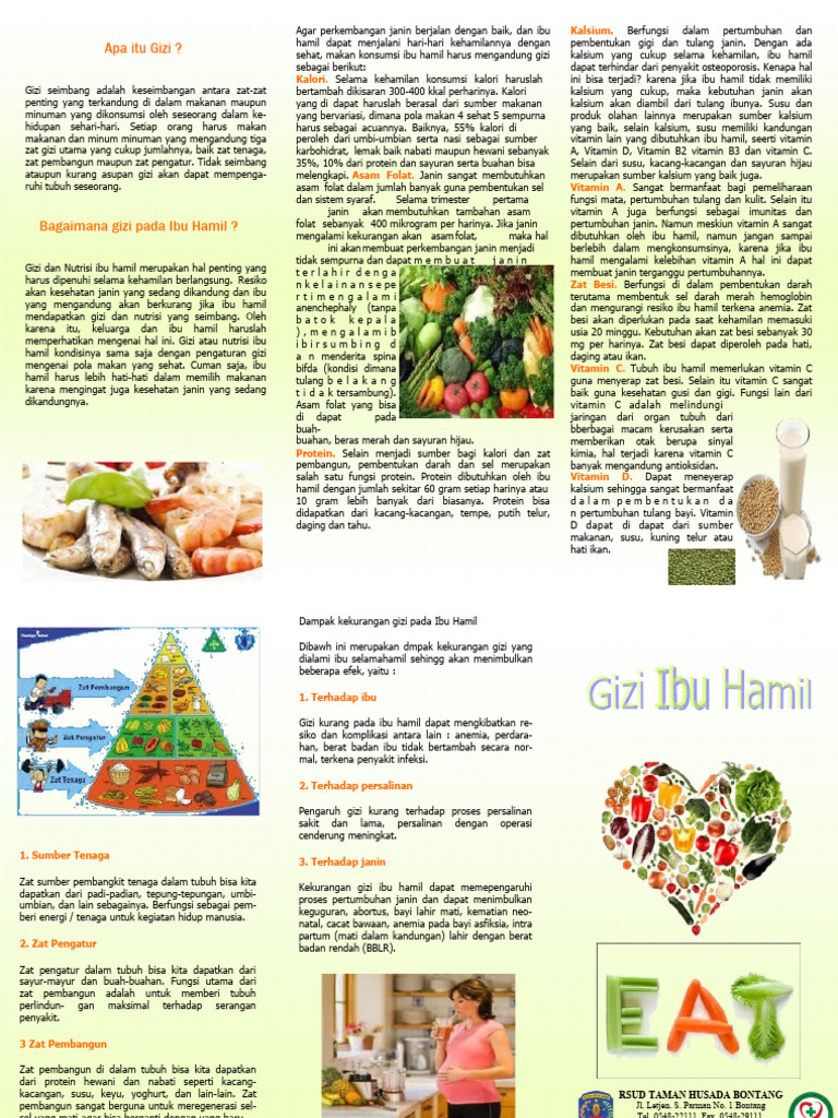 Leaflet Gizi Bumil | PDF