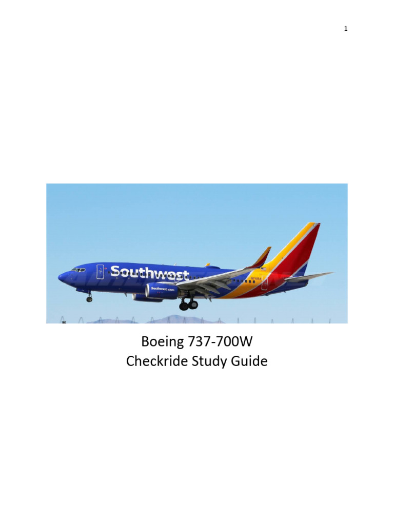 Checkride Study Guide B737NG | PDF | Landing Gear | Aircraft Flight ...