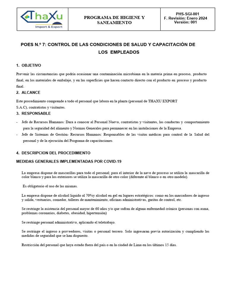 Condiciones de Salud | Descargar gratis PDF | Saneamiento | Business