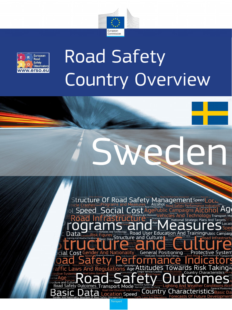 Sweden Road Safety Overview 2015 | PDF | Speed Limit | Road Traffic Safety