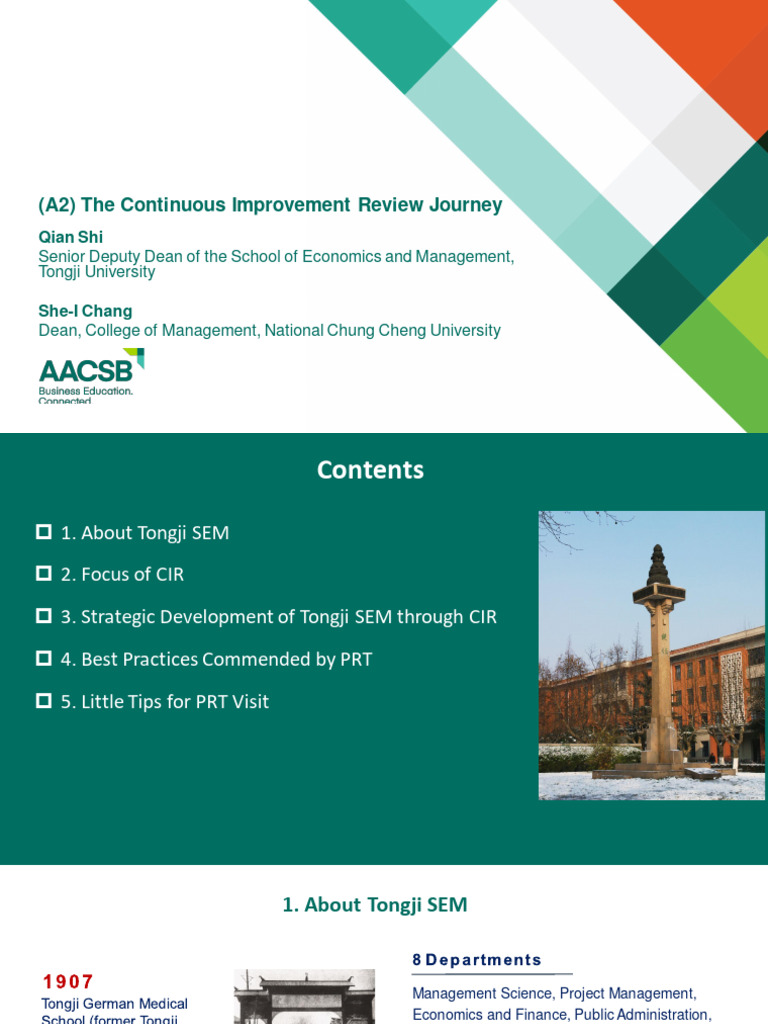 (A2) The Continuous Improvement Review Journey (Chang, She-L) | PDF | Master Of Business ...