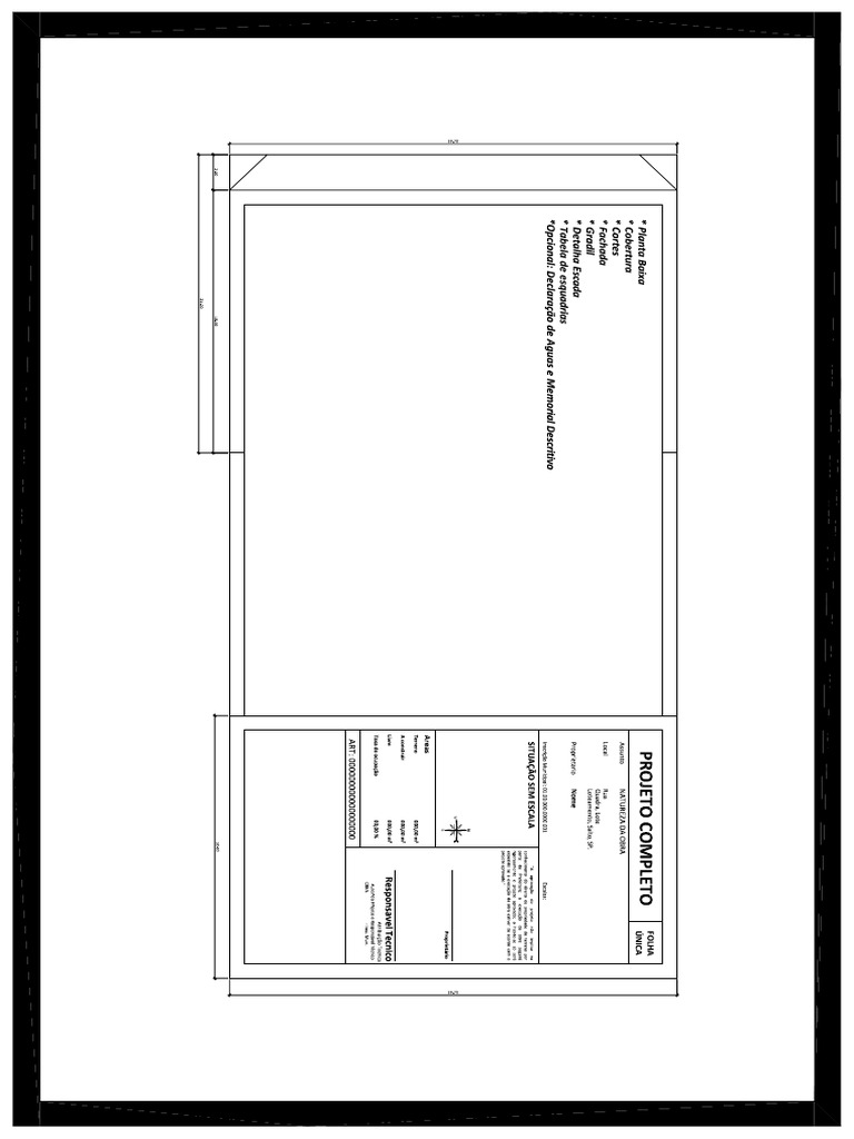 Prancha Aprovacao Projeto Modelo | PDF