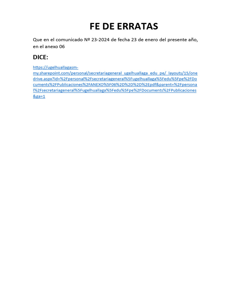 Fe de Erratas | PDF | Humanidades | Educación en artes visuales